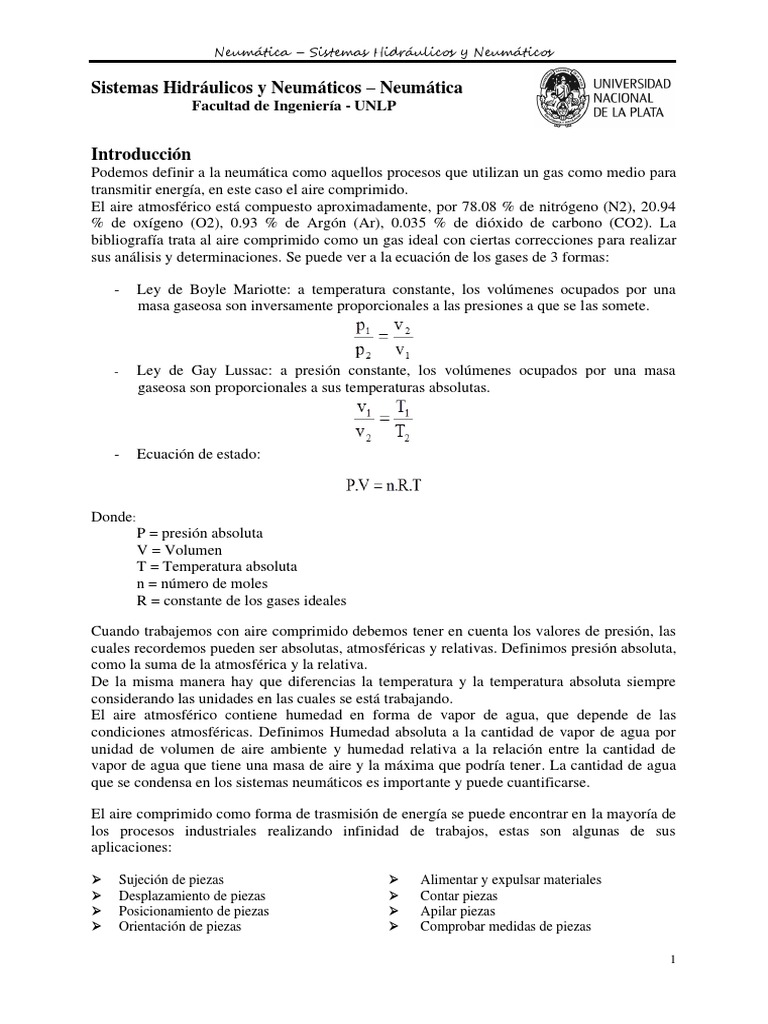 Neumática 2022 | PDF | Gases | Agua