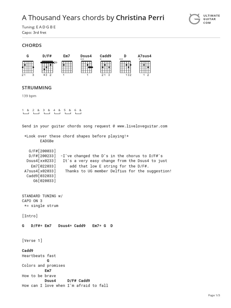 A Thousand Years - Christina Perri | PDF | Celtic Musical Instruments ...