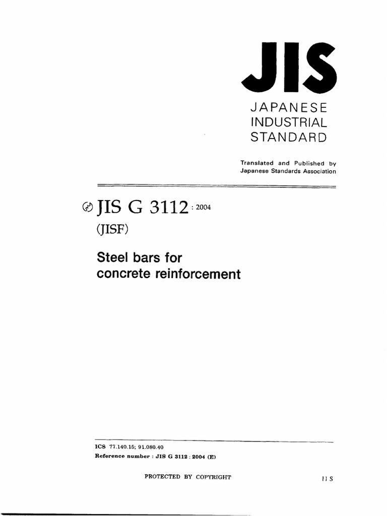 Jis G 3112 | PDF