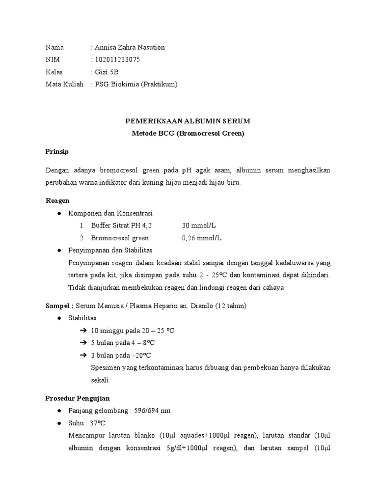 Ica - Laprak PSG Biokim | PDF