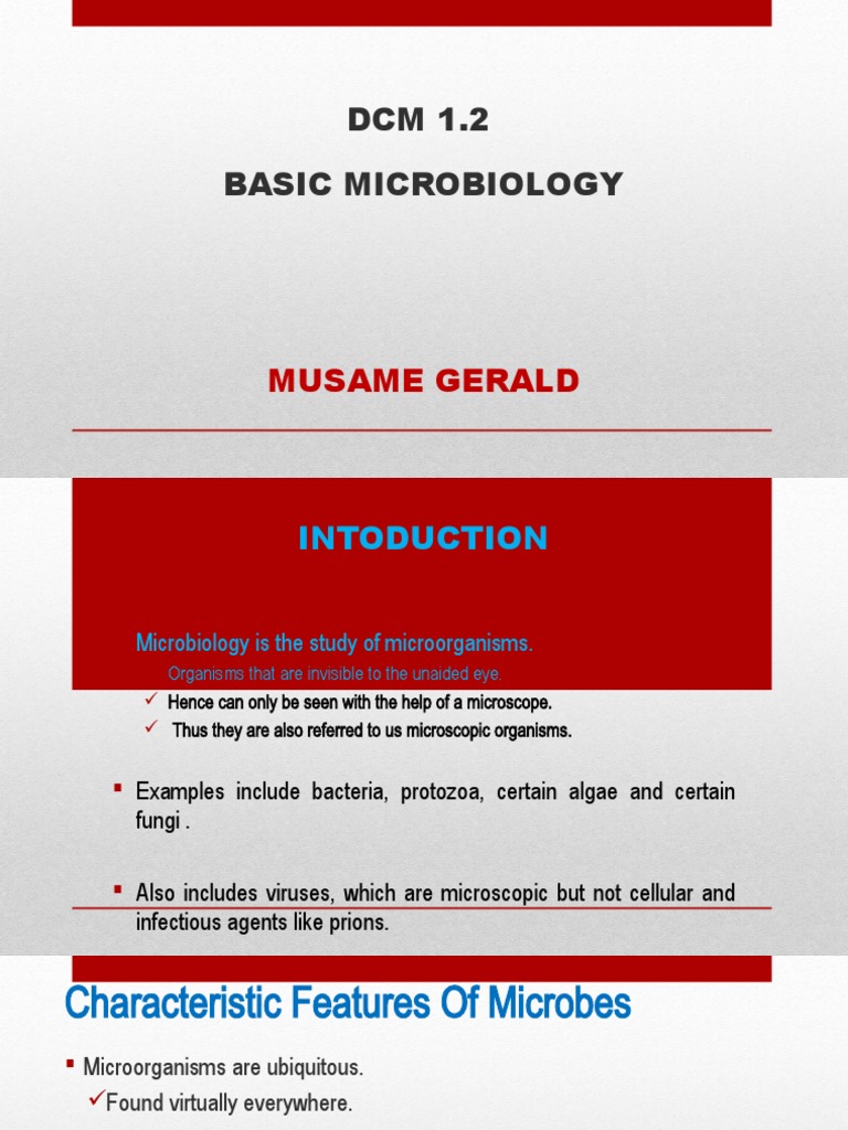 DCM Micr B Introduction | PDF | Bacteria | Staining