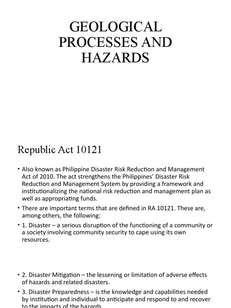 Geological Processes and Hazards | PDF | Hazards | Volcano