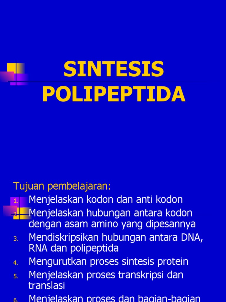 Bab 04 Sintesis Polipeptida | PDF