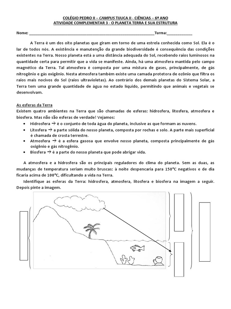 6 Ano Planeta Terra | PDF | Terra | Atmosfera