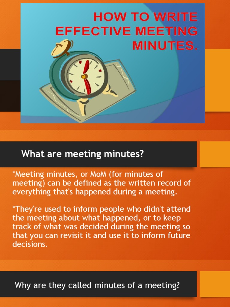 GE4 PPT Writing-Meeting-Minutes | PDF