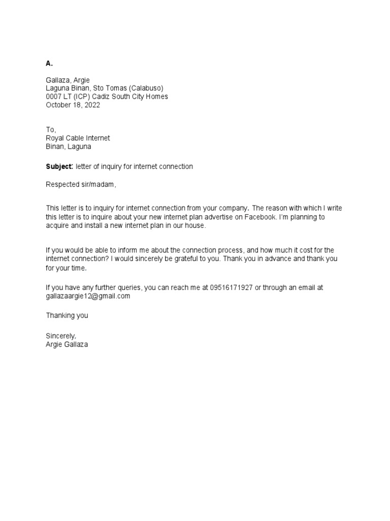 MEMO and Inquiry | PDF