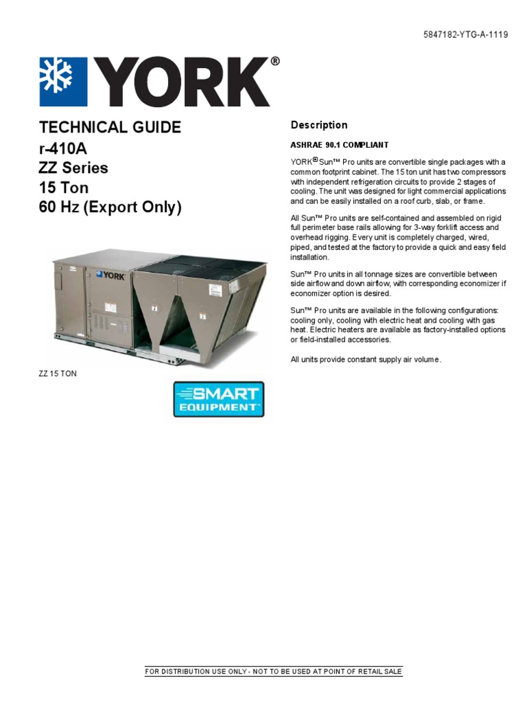 Paquete 15tr York Zz15 - Tech Guide | PDF | Building Automation | Heat ...