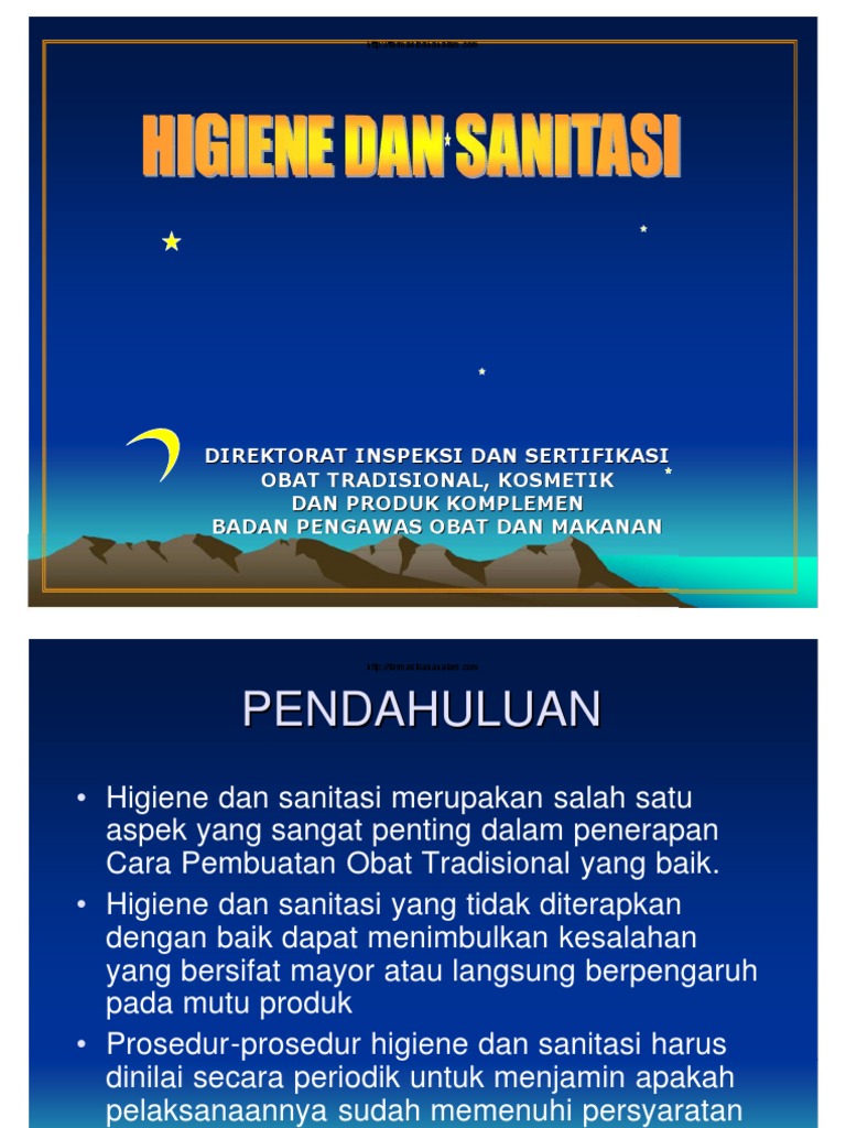 4 Sanitasi Dan Higieni PPT | PDF