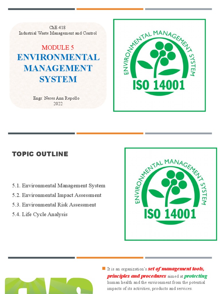 Module 5 - Environmental Management System | PDF | Life Cycle ...