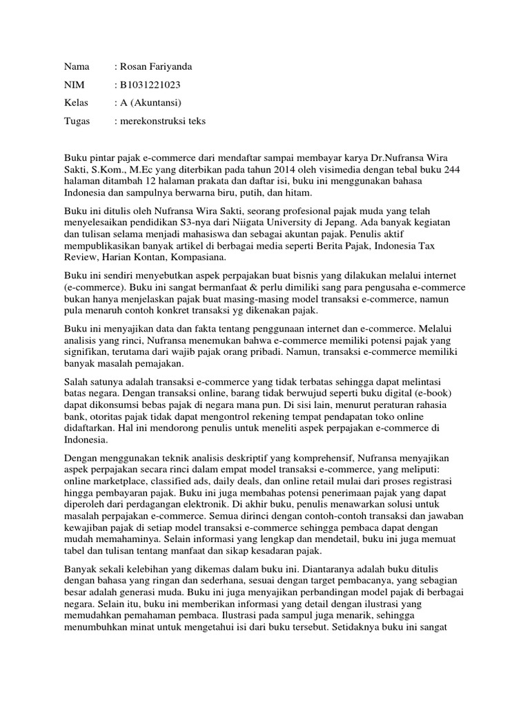 Pajak E-commerce: Panduan Praktis | PDF | Pengelolaan Keuangan & Uang