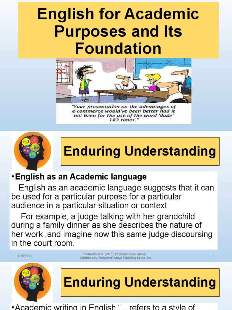 1 English For Academic Purposes and Its Foundation | PDF ...