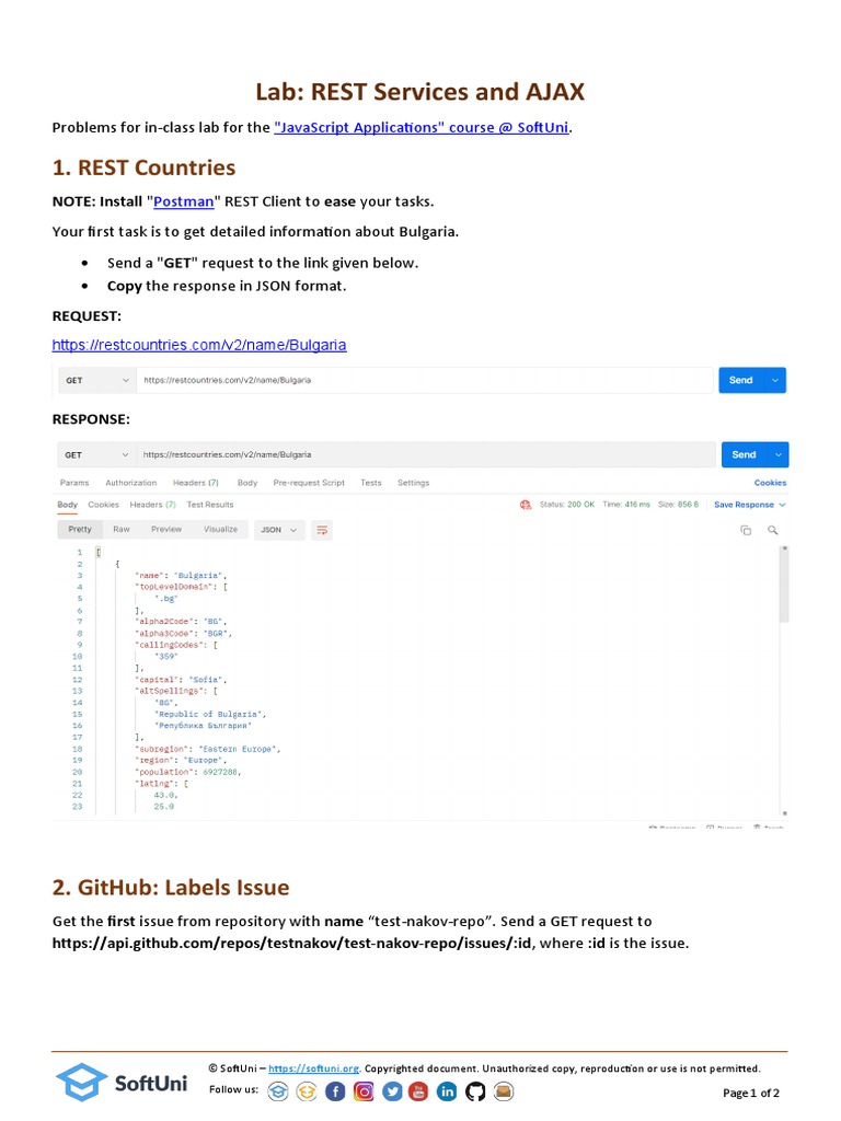 JS-Applications-HTTP-and-REST-Services-Lab | PDF | Career & Growth ...