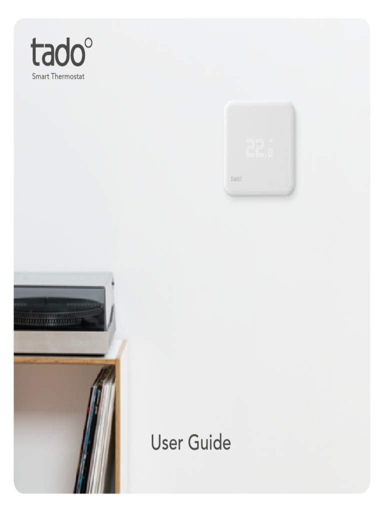 Tado RU01 Smart Thermostat Users Guide en | PDF | Thermostat | Water ...