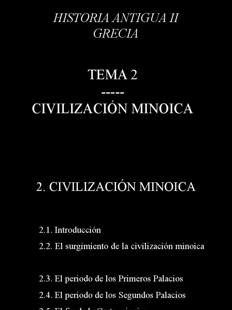 2 - Civilización Minoica | PDF