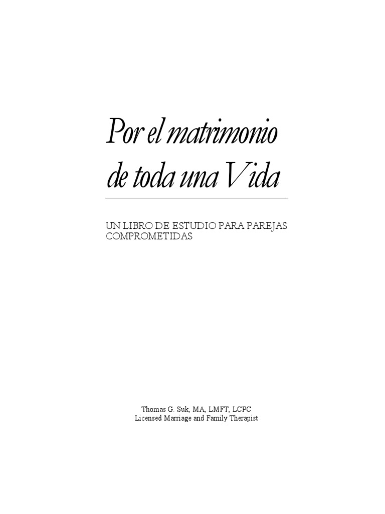 Libro de Estudio para Parejas Comprometidas | PDF | Amor | Matrimonio