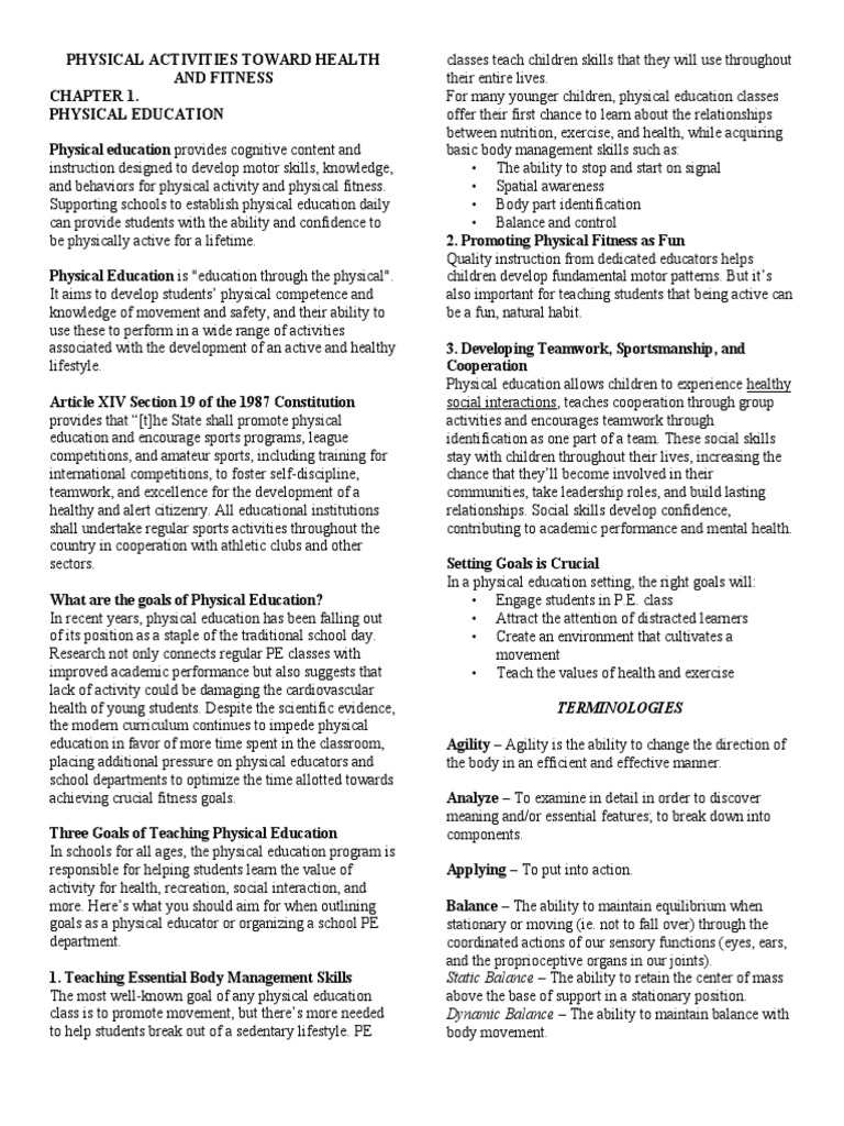 Path Fit | PDF | Physical Education | Thought