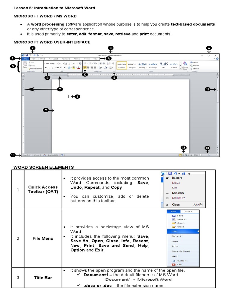 Ict Lesson 5 | PDF | Microsoft Word | Paragraph Ict Lesson 5 | PDF | Microsoft Word | Paragraph
