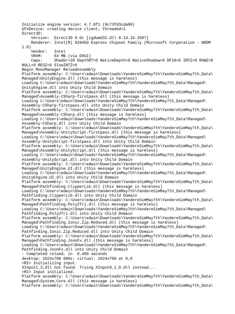 Output Log | PDF | Computer Architecture | Computer Hardware