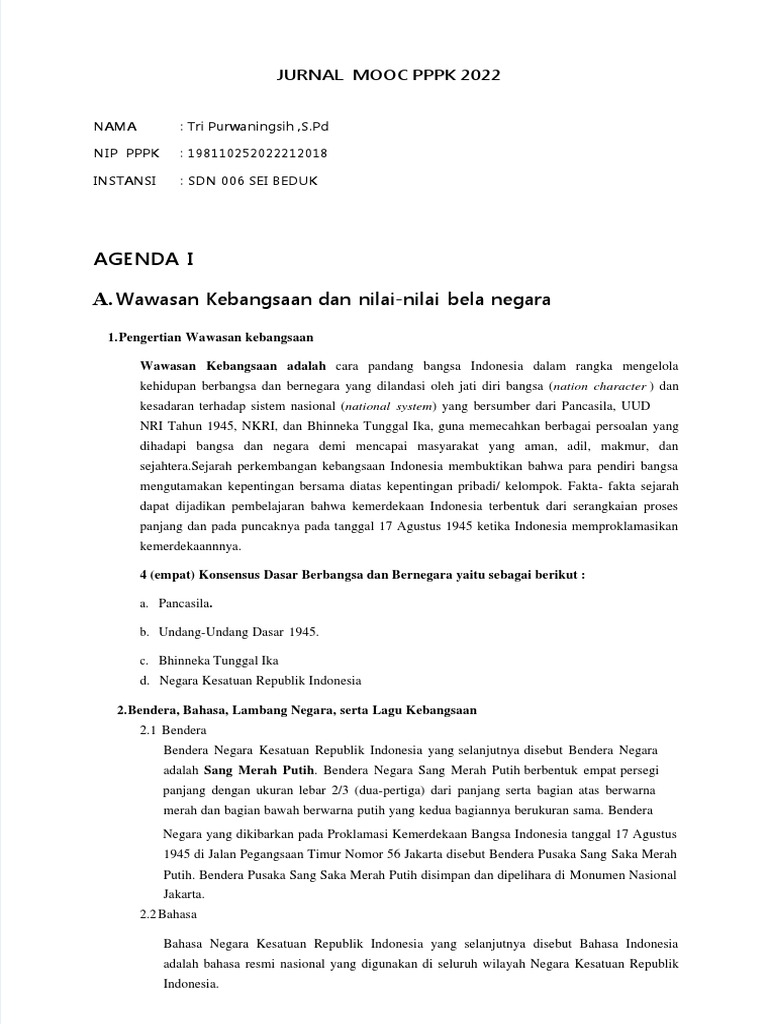 Jurnal Mooc PPPK Tri | PDF