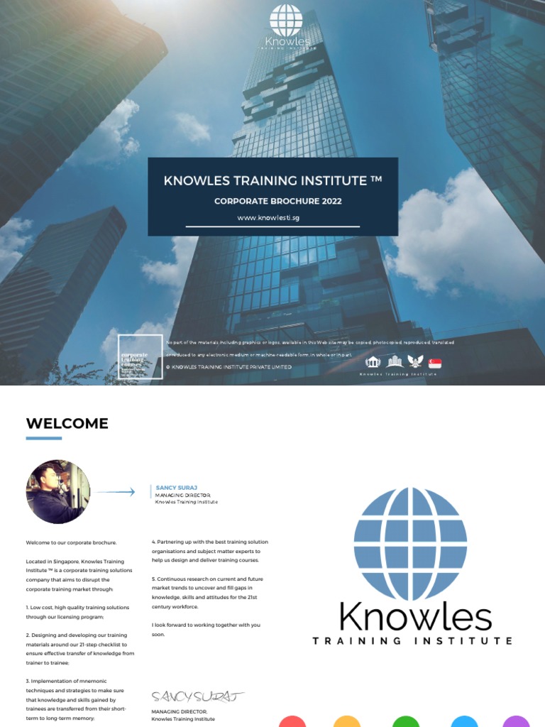 Knowles Training Institute 2022 Emailversion V1 202203 | Pdf 