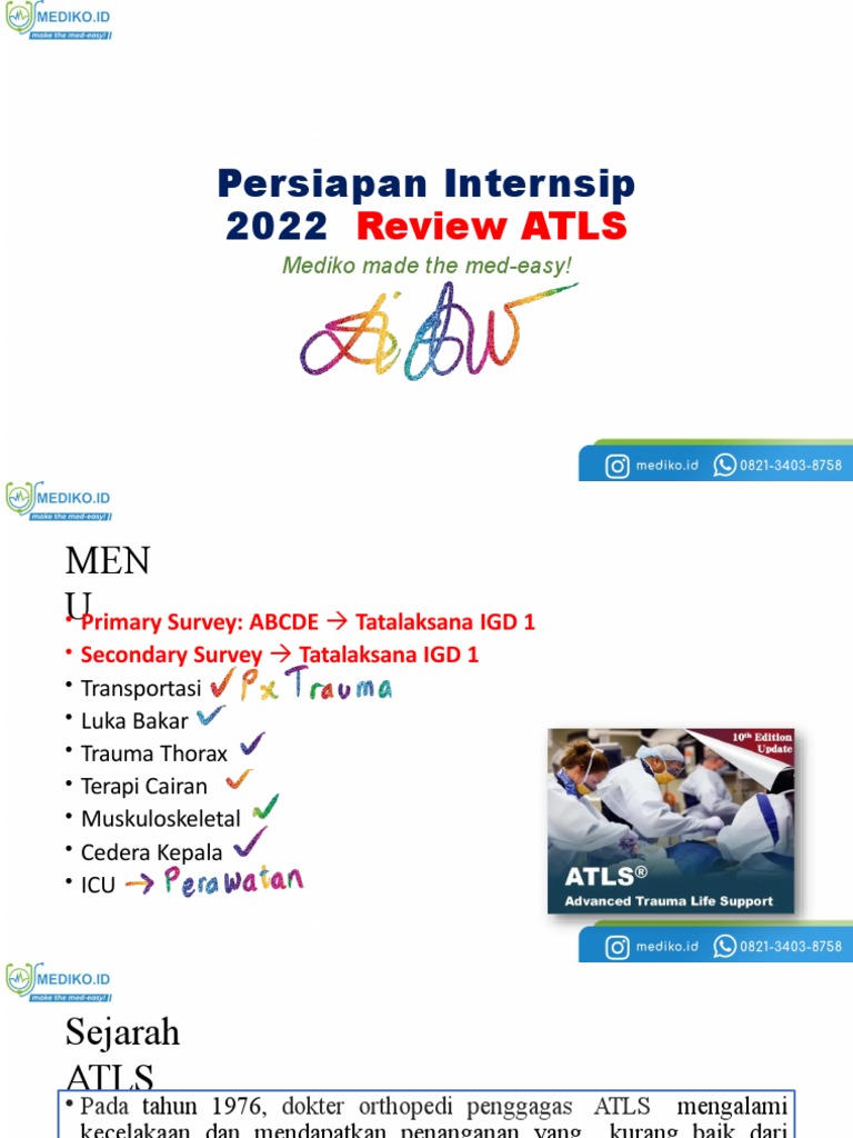 Panduan Tatalaksana Trauma ATLS 2022 | PDF