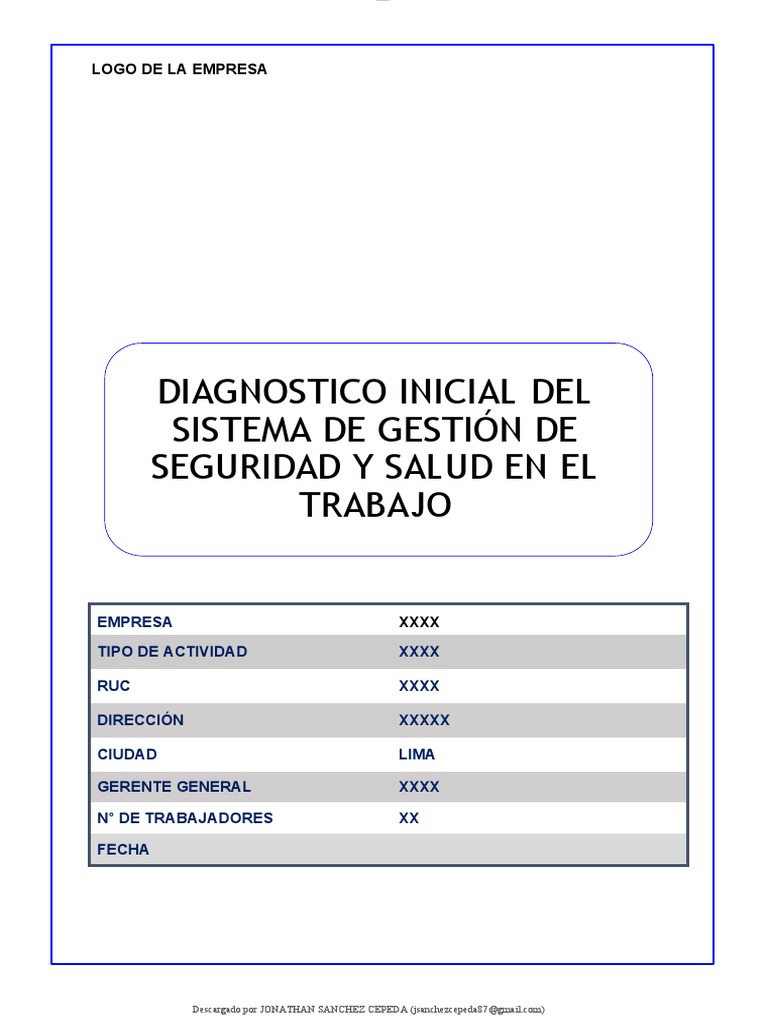 Formato de Evaluacion de Linea Base SST | PDF | Business | Seguridad y salud ocupacional