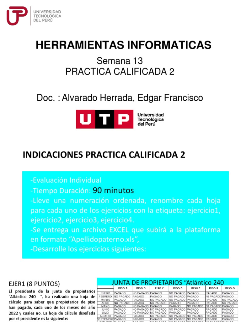 S13.practica Calificada2 | PDF | Compartir (Finanzas) | Microsoft Excel