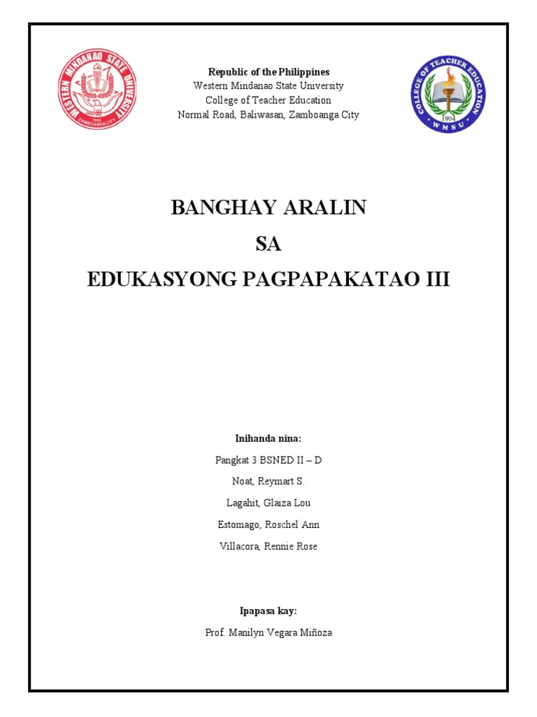 BANGHAY ARALIN SA EDUKASYONG PAGPAPAKATAO (Values Education) | PDF