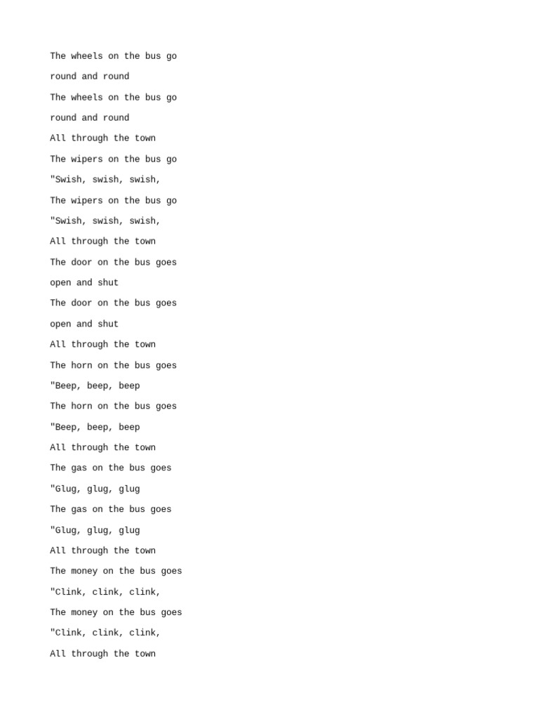 (English) The Wheels On The Bus Go Round and Round - English Song ...