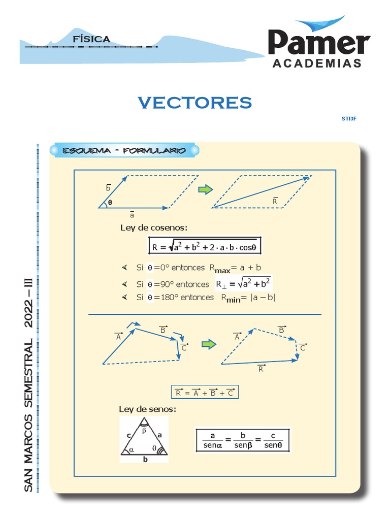 FÍSICA_N2_Vectores | PDF | Vector Euclidiano | Geometría euclidiana