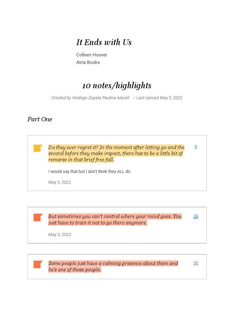 It Ends With Us | PDF