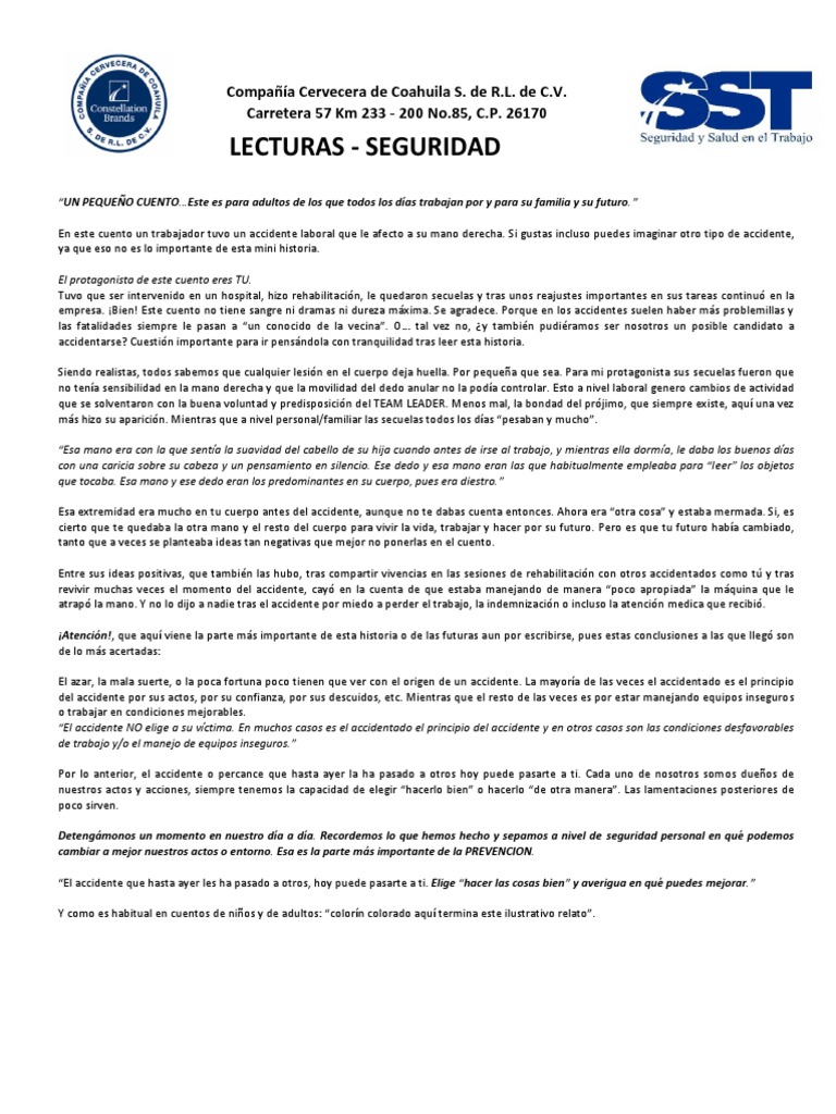 Lecturas - Seguridad | PDF | Relaciones personales, crianza y ...