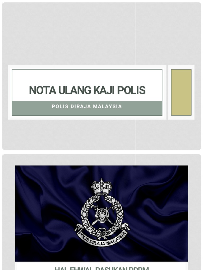 Nota Ulang Kaji Polis | PDF