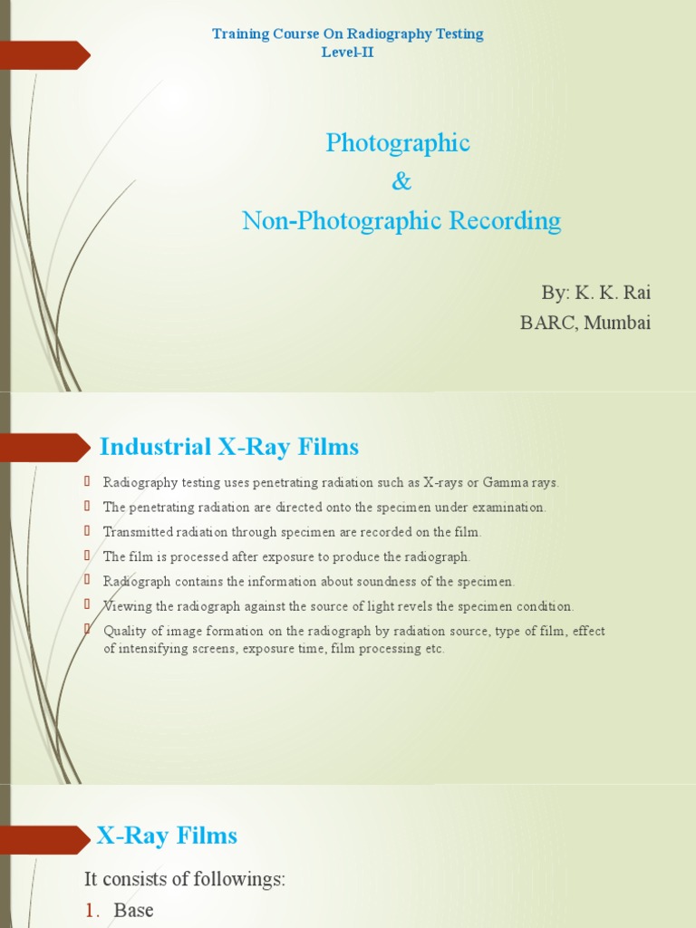 Industrial X Rays Film | PDF | Radiography | X Ray