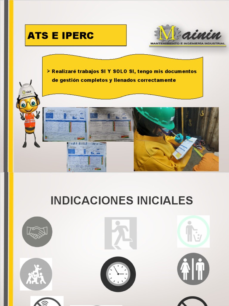 PDP - Mainin - Iperc y Ats | PDF | Riesgo | Seguridad y salud ocupacional