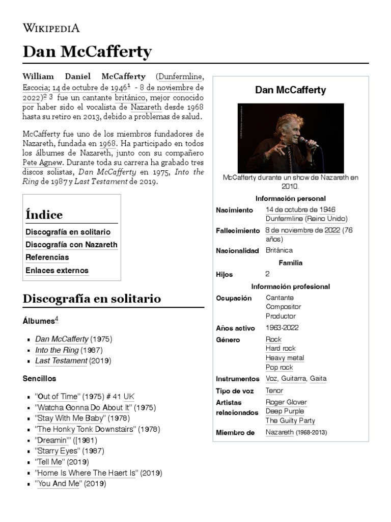 Dan McCafferty | PDF