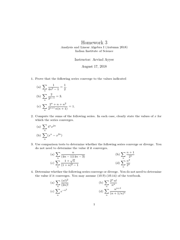 Analysis Assignment 3 | PDF | Mathematical Analysis | Mathematics