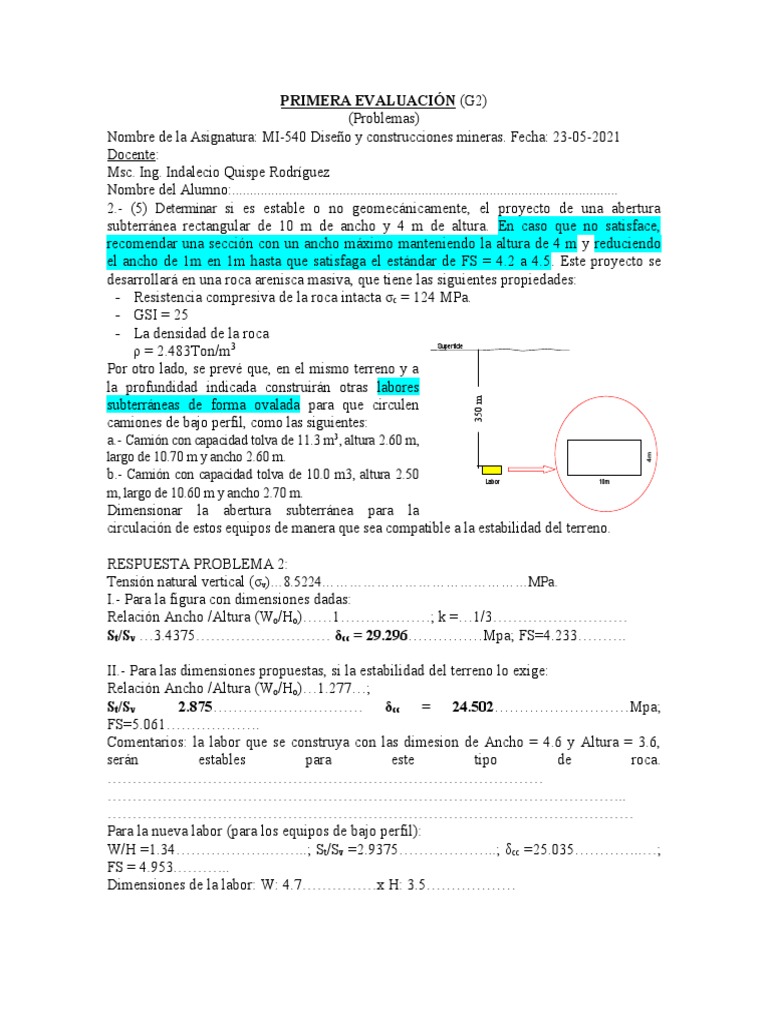G2 MI-540 Problemas | PDF | Cantidades fisicas | Presión