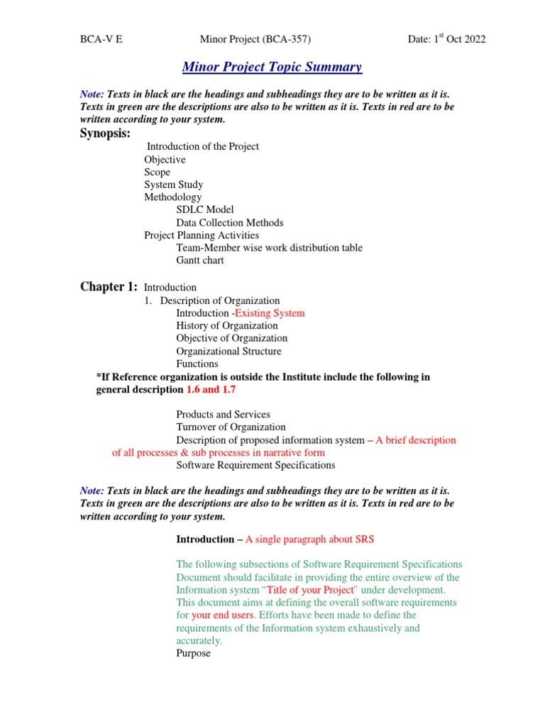 Minor Project Topic Summary 2022 | PDF | Databases | Software