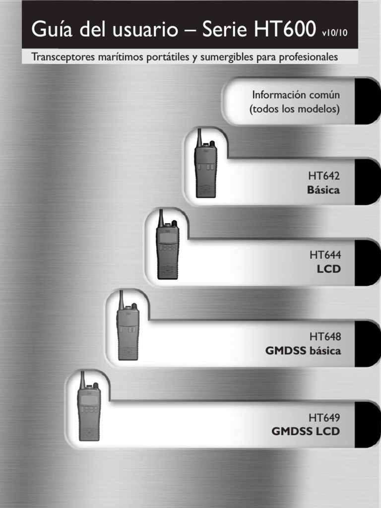 Gmdss Entel Ht649 | PDF | Micrófono | Diodo emisor de luz