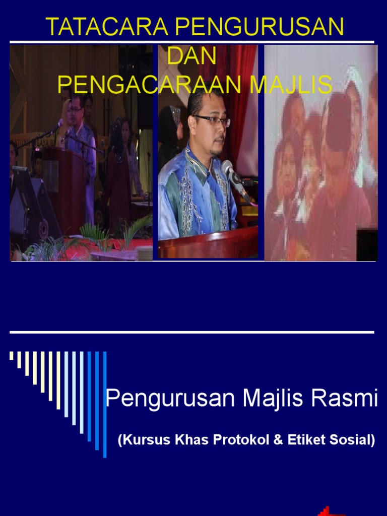 Pengurusan Majlis Rasmi | PDF