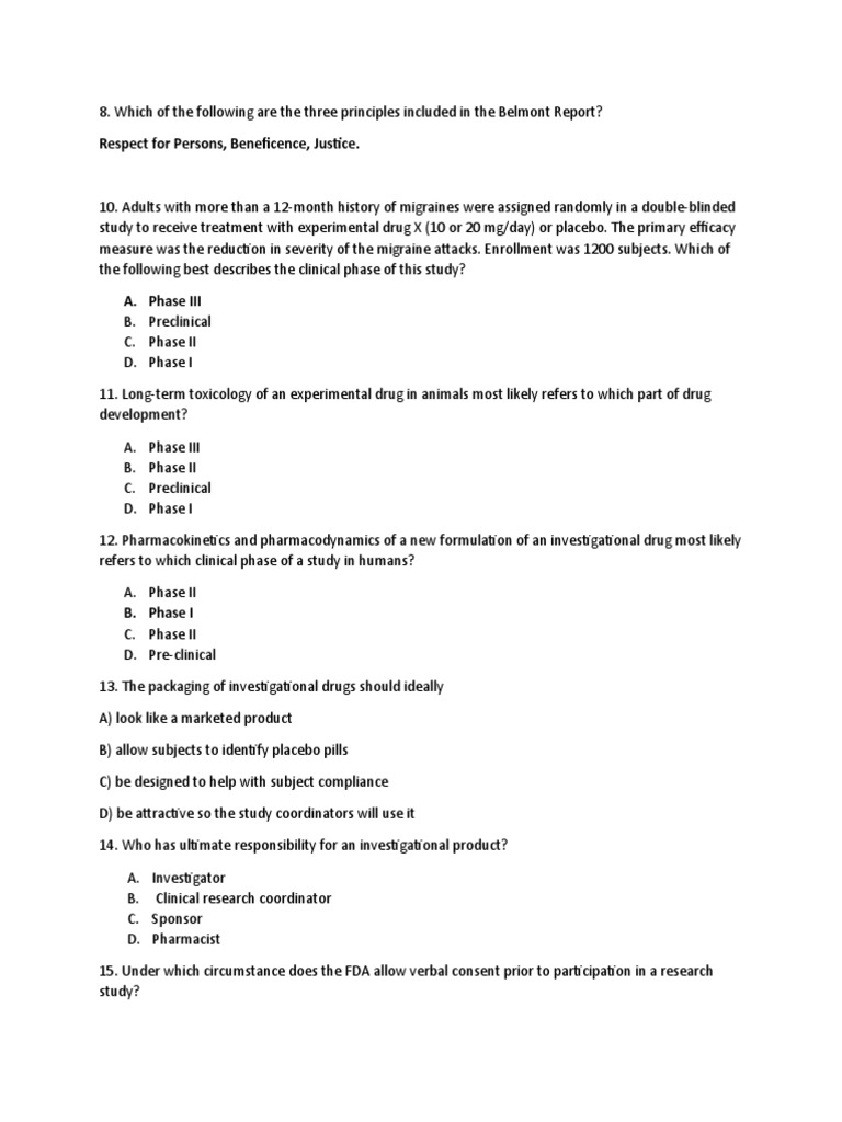 IDI Pre Test | PDF | Clinical Trial | Institutional Review Board