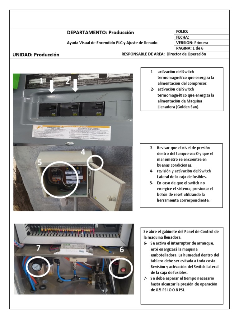 Ayuda Visual de PLC de Maquina Llenadora C | PDF | Bienes manufacturados