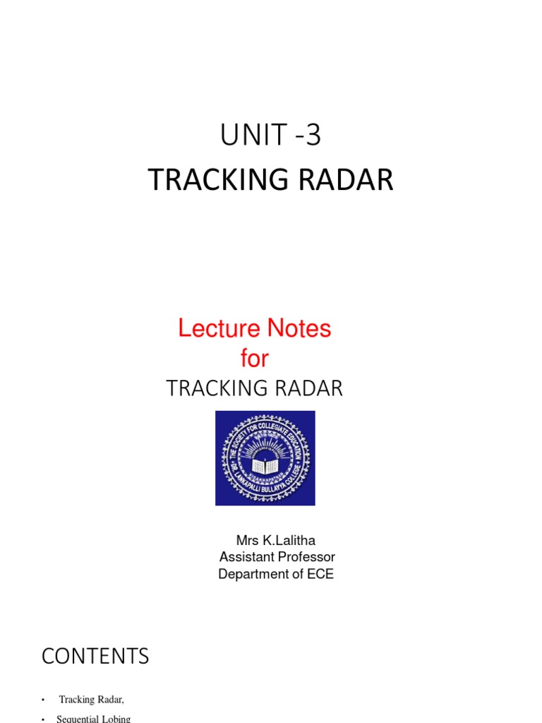Sequential Lobing in Tracking Radar | PDF | Technology & Engineering
