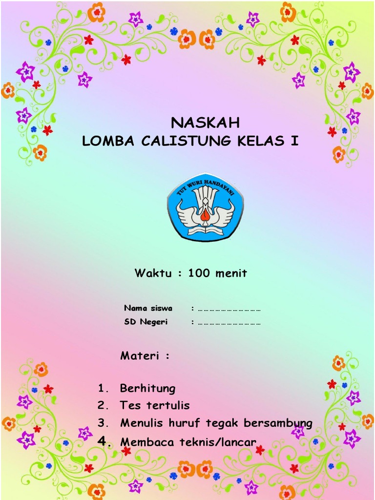 Lomba Calistung Kelas 1 SD 2024 | PDF