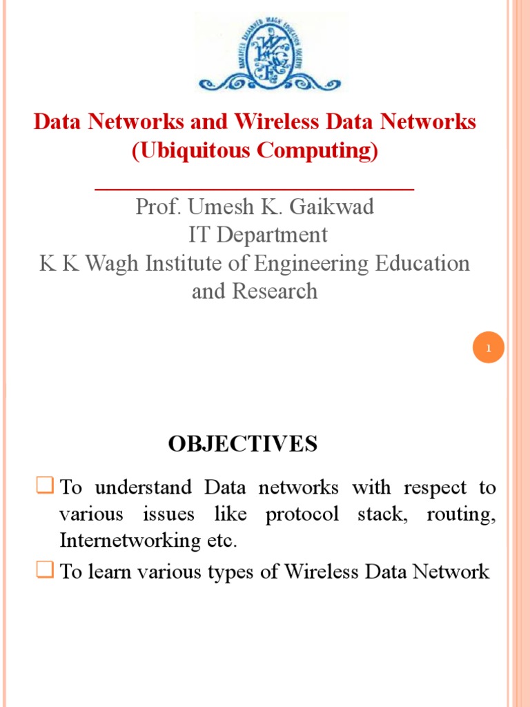 Data Networks & Wireless Technologies | PDF | Computer Network | Ultra ...