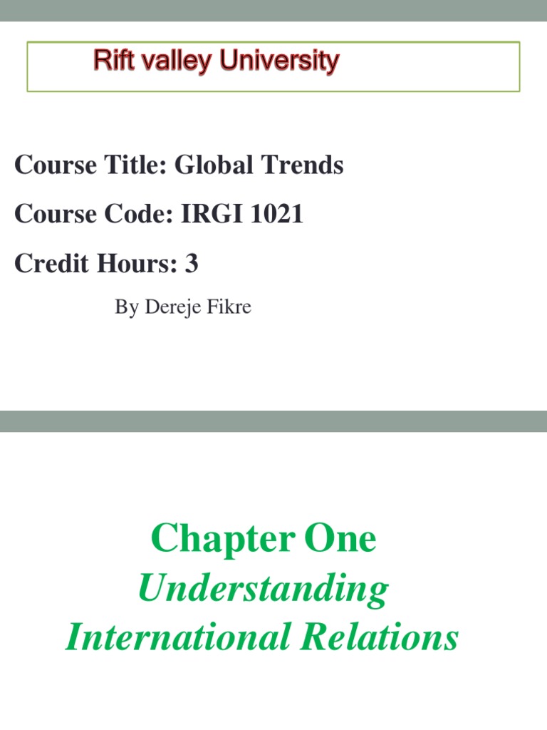 Global Trend | PDF | International Relations | State (Polity)
