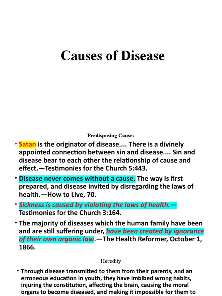 Causes and Prevention of Disease | PDF