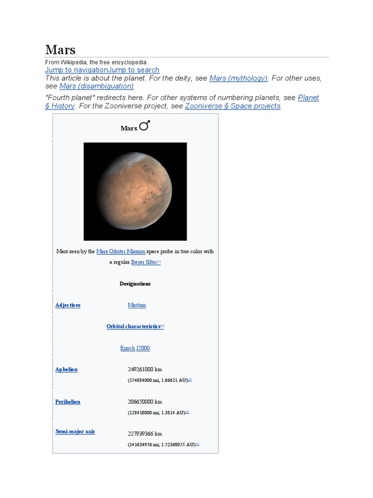 Mars | PDF | Mars | Planetary Core