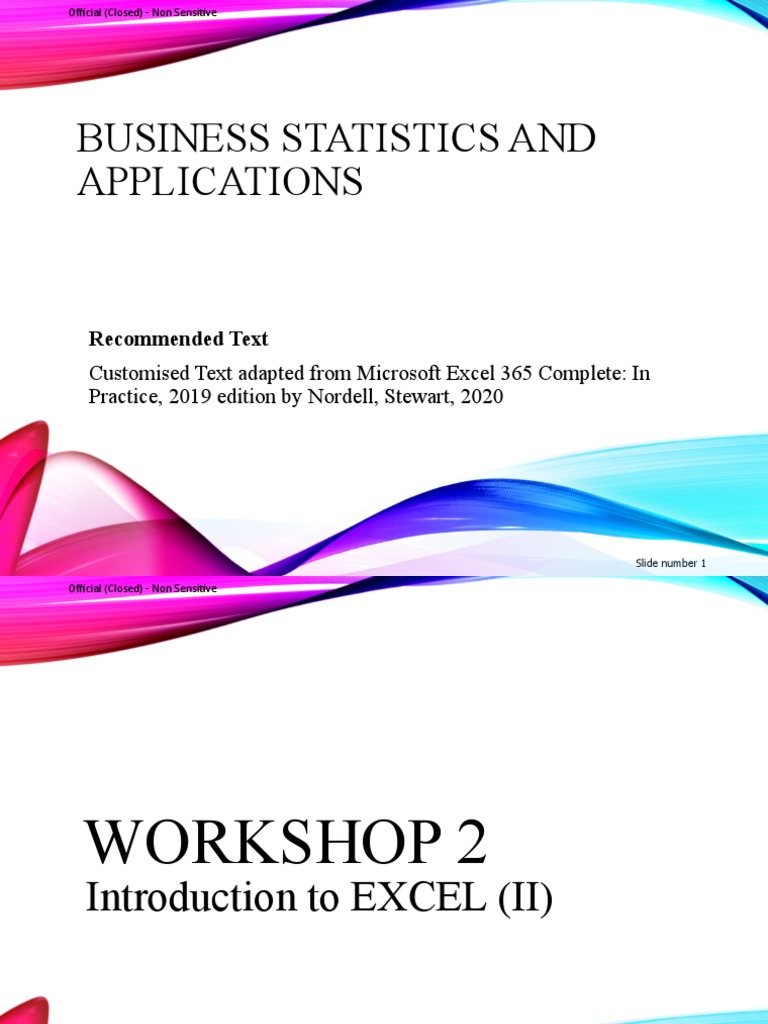 WRK02 - Introduction To Excel (II) | PDF | Chart | Microsoft Excel